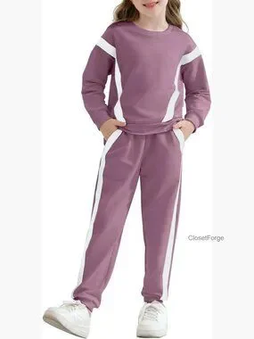 Dresses | Girls 2piece Sweatshirt And Sweatpants Set Long Sleeve ...